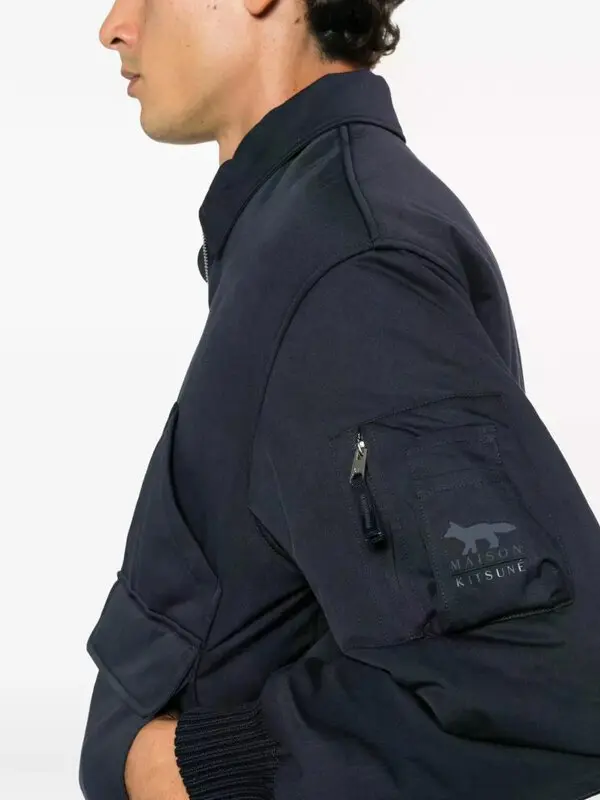 Maison Kitsuné Logo-patch Bomber Jacket