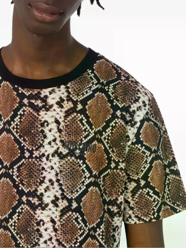 Moschino Snake-print T-shirt