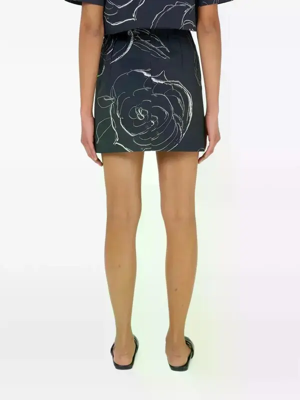 Marni Aurora Floral-print Skirt