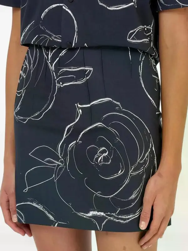 Marni Aurora Floral-print Skirt