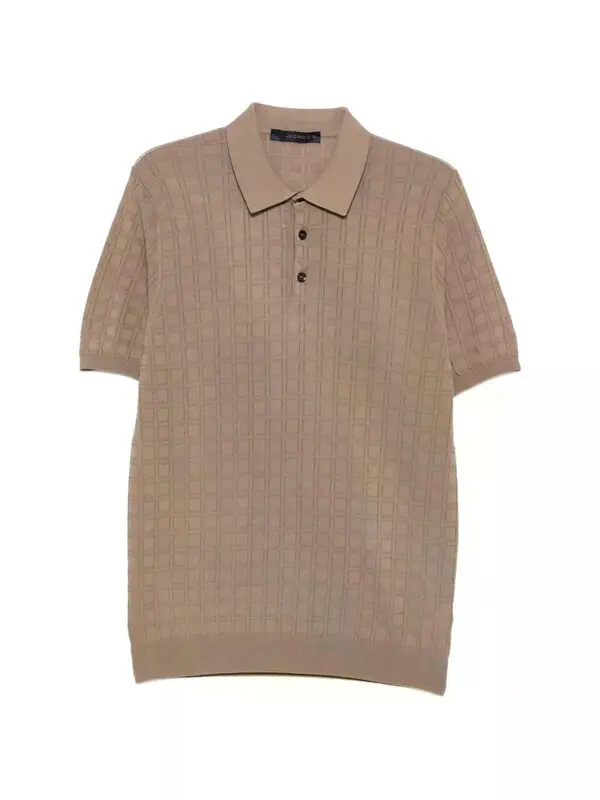 JEORDIE'S Check-pattern Polo Shirt