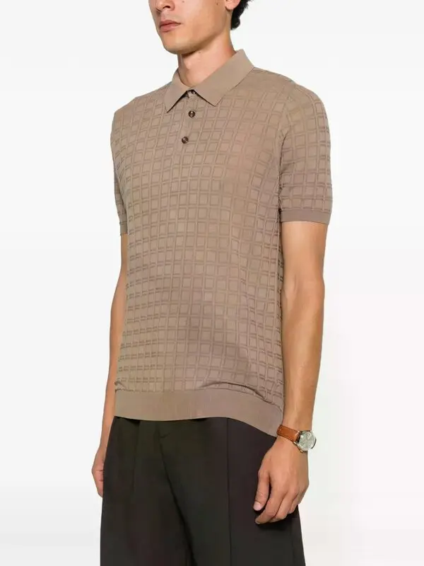 JEORDIE'S Check-pattern Polo Shirt