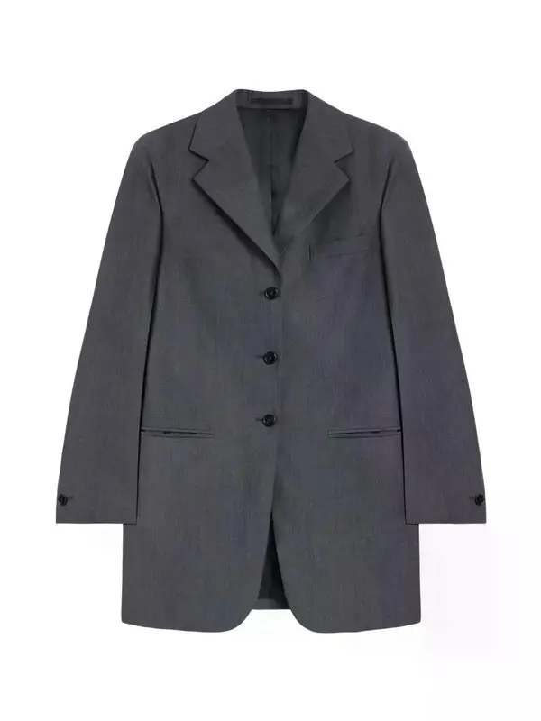 JIL SANDER Fil-à-fil Wool Tailored Jacket