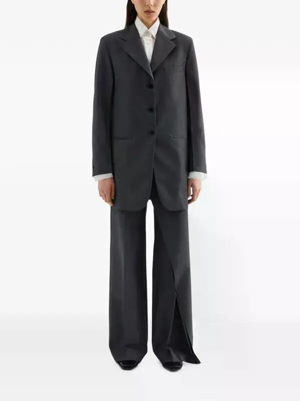 JIL SANDER Fil-à-fil Wool Tailored Jacket