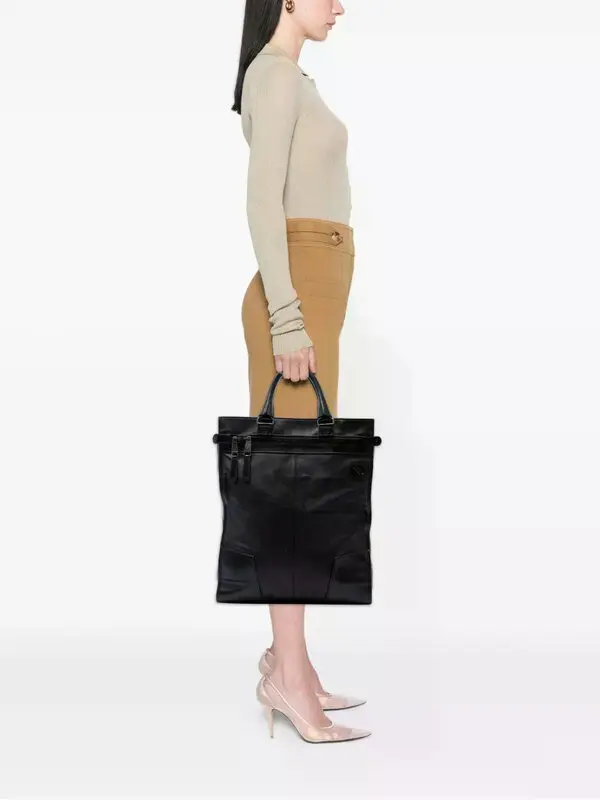 Dior 2008 Leather Vertical Tote Bag