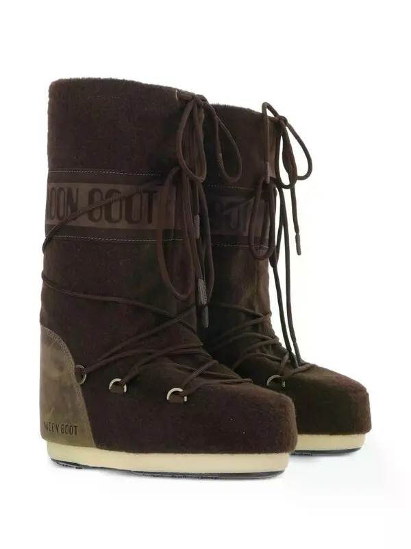 Moon Boot Icon Nubuck Dark Felt Boots