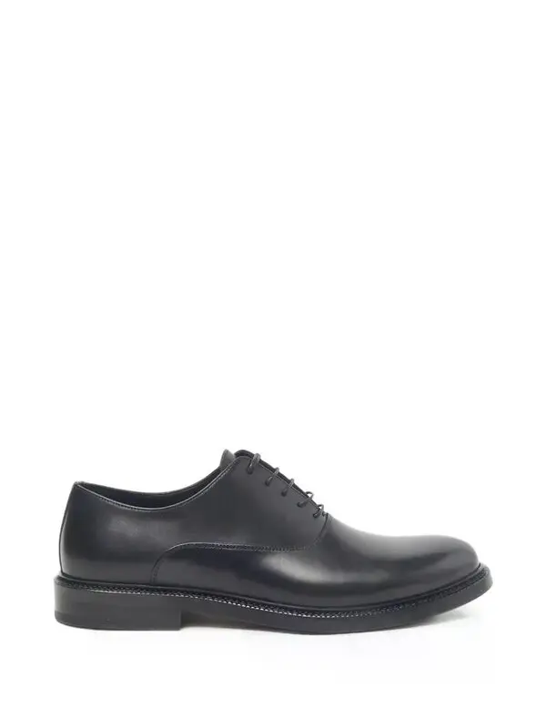 Peserico Oxford Leather Shoes - Black