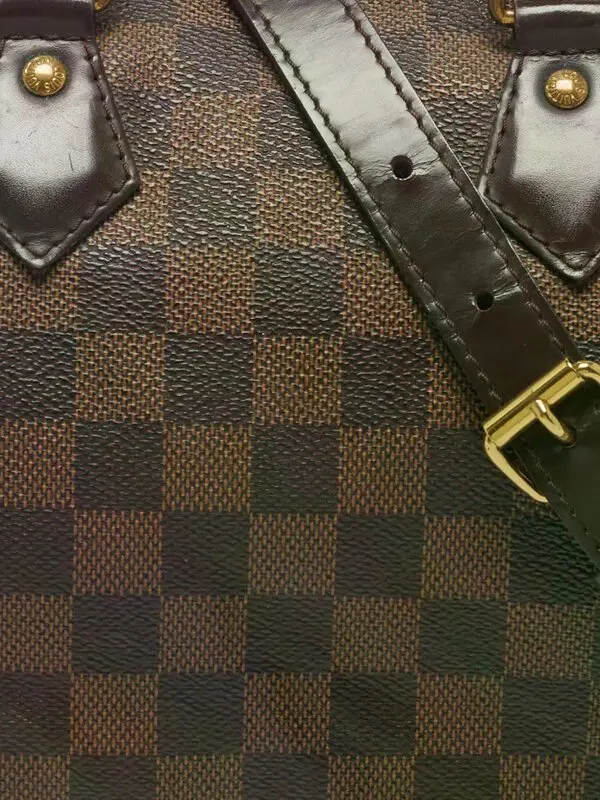 LOUIS VUITTON 2014 Speedy Bandoulière 25 Damier Ebene Tote Bag