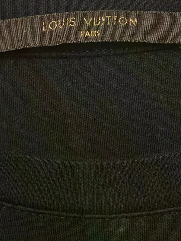 LOUIS VUITTON Damier-print Pocket T-shirt