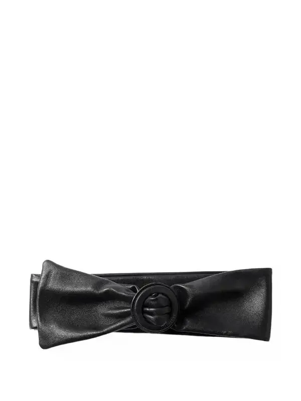 Jacquemus Lio Bow-detail Buckle Belt - Black