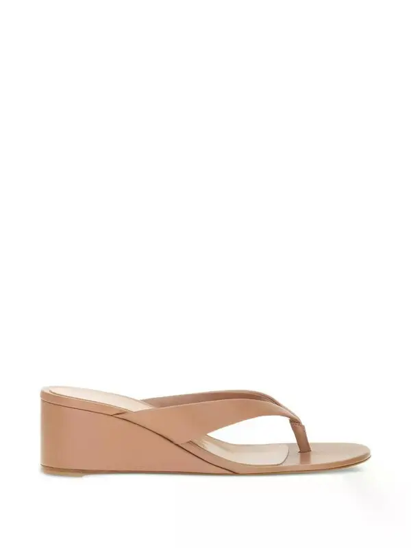 GIANVITO ROSSI Thong Wedged Sandals - Pink