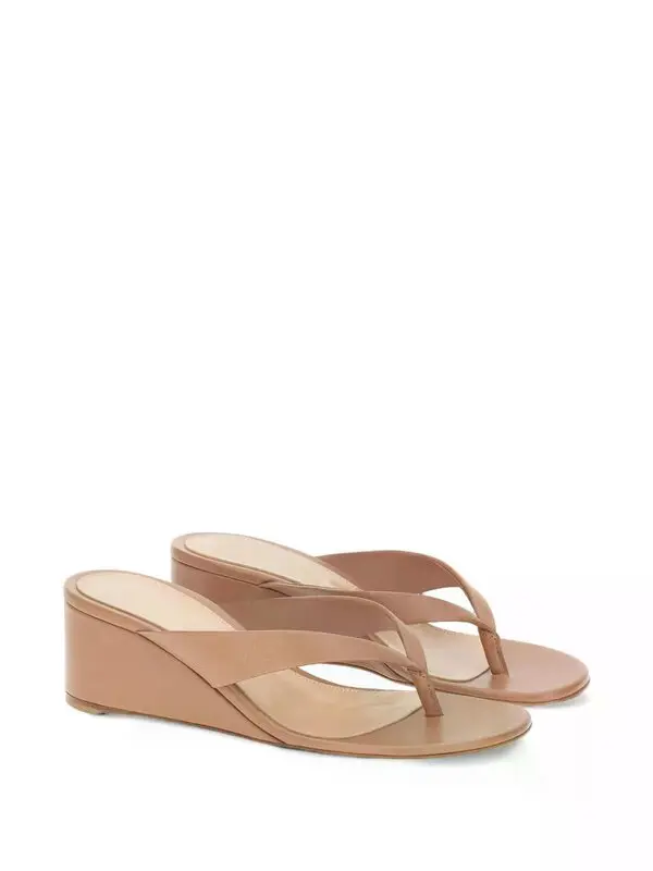 GIANVITO ROSSI Thong Wedged Sandals - Pink