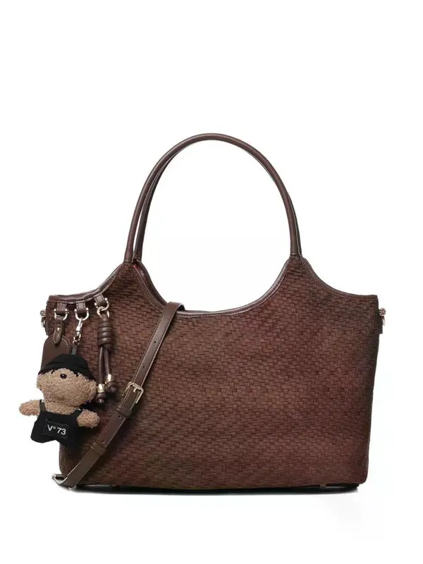 V°73 Woven-effect Shoulder Bag - Brown