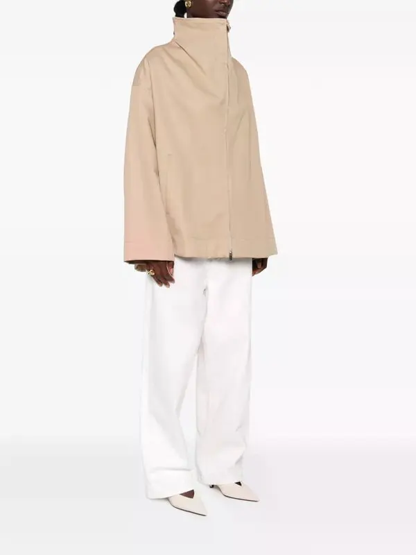 TOTEME Corduroy-collar Zip-up Jacket - Neutrals