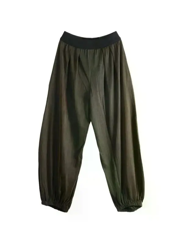 CORTANA Espera Pleated Elasticated-cuff Trousers