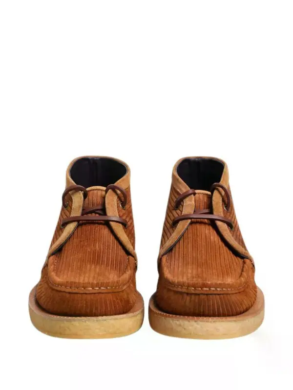 Dolce & Gabbana Ribbed Suede Ankle Boots
