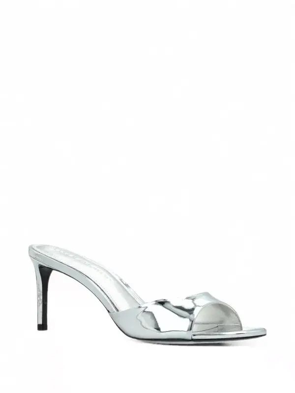BLACK SUEDE STUDIO Freddy Metallic Sandals