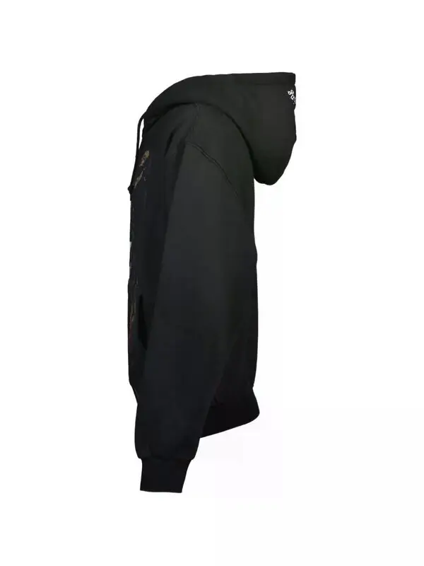 PRAYING Graphic-print Zip-up Hoodie