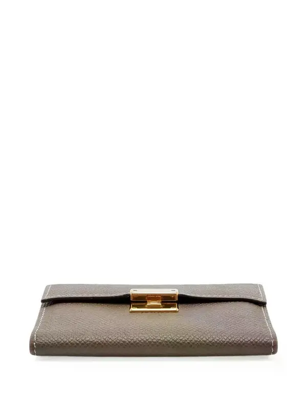 Hermès 2019 Clic 12 Epsom Leather Wallet