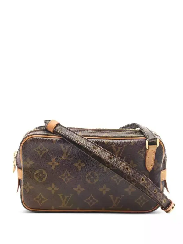 LOUIS VUITTON 2003 Monogram Marly Bandoulière Shoulder Bag - Brown