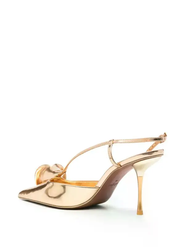 Cult Gaia Calla Floral-detail Pumps - Gold