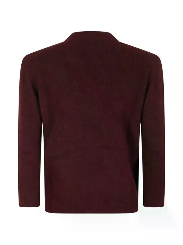 ROBERTO COLLINA Brushed-finish Ribbed-trim Jumper