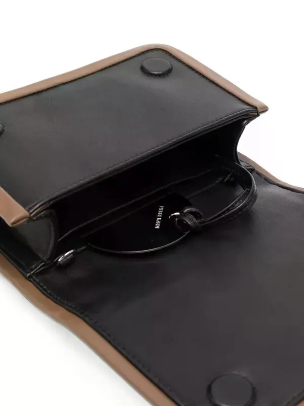 Pierre Hardy Alpha Leather Shoulder Bag - Black