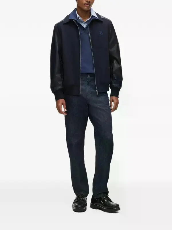 Karl Lagerfeld Ikon Varsity Jacket - Blue