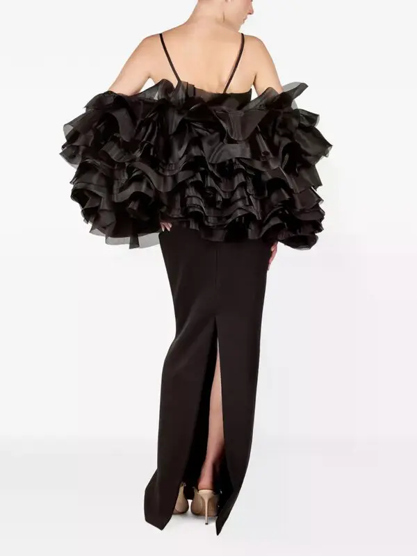 ANDREEA VENECIUC Stella Noire Crystal-embellished Gown