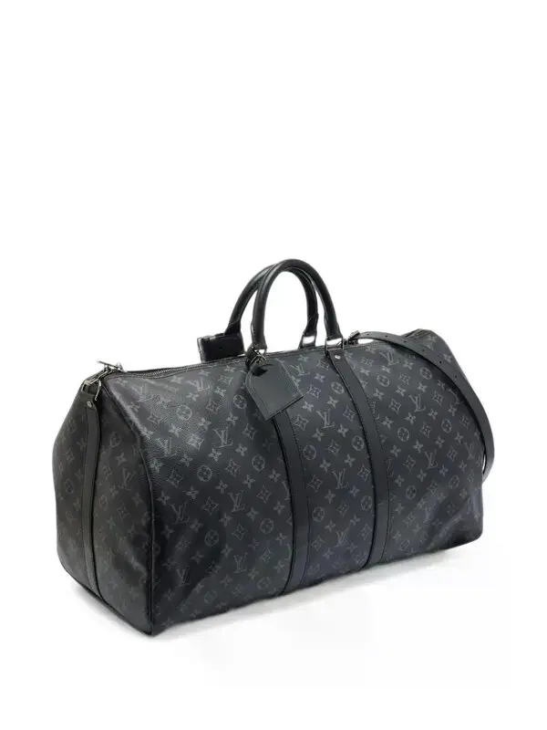 LOUIS VUITTON 2019 Keepall Bandoulière Monogram-eclipse Duffel Bag