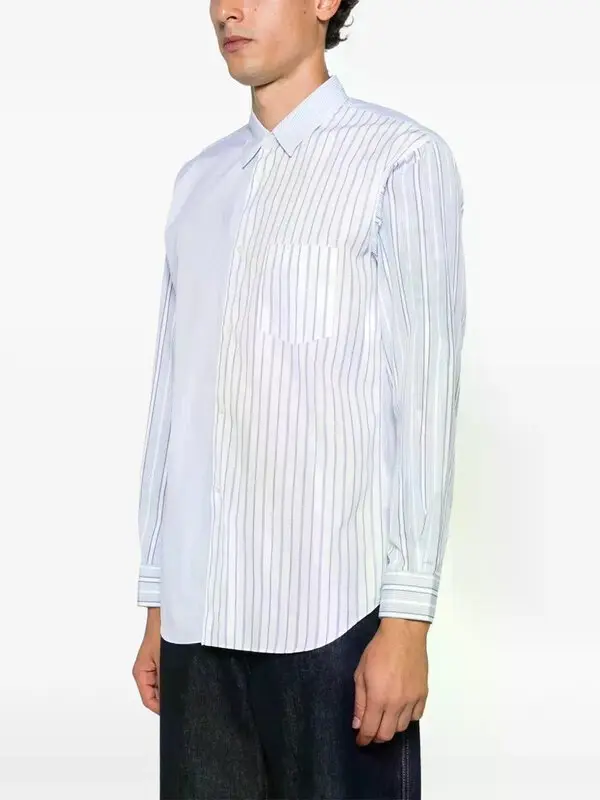Comme Des Garçons Striped Shirt - Blue