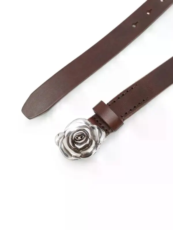 Our Legacy Rose-buckle Leather Belt