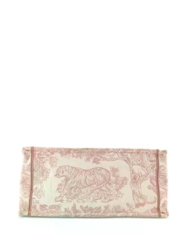 Dior Book Embroidered Canvas Medium Tote Bag - Pink