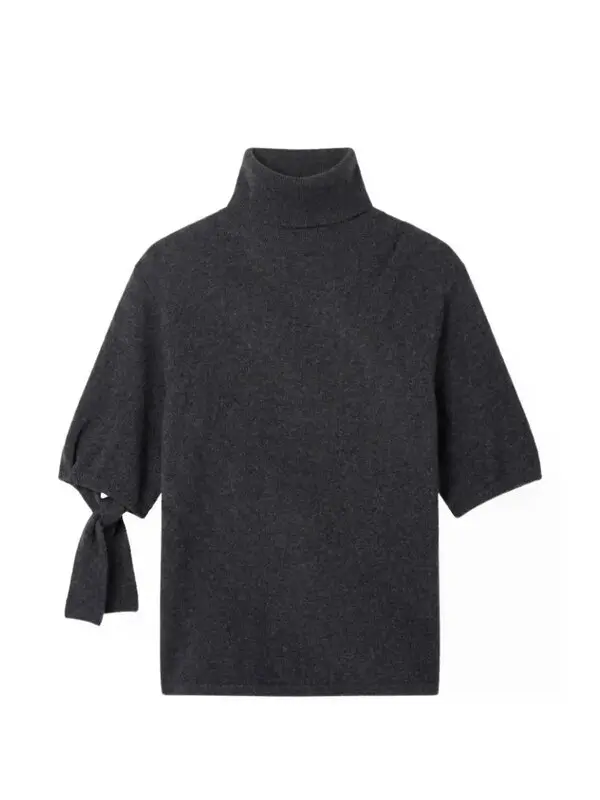 Jacquemus Tie-detail Roll-neck Sweater - Grey