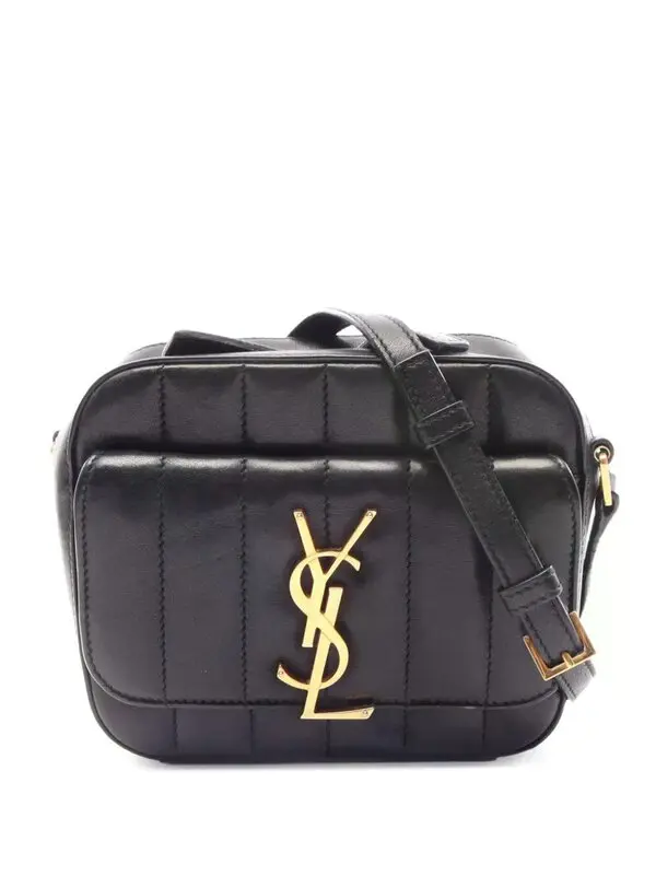 Saint Laurent 2000s Vicky Quilted Shoulder Bag - Black