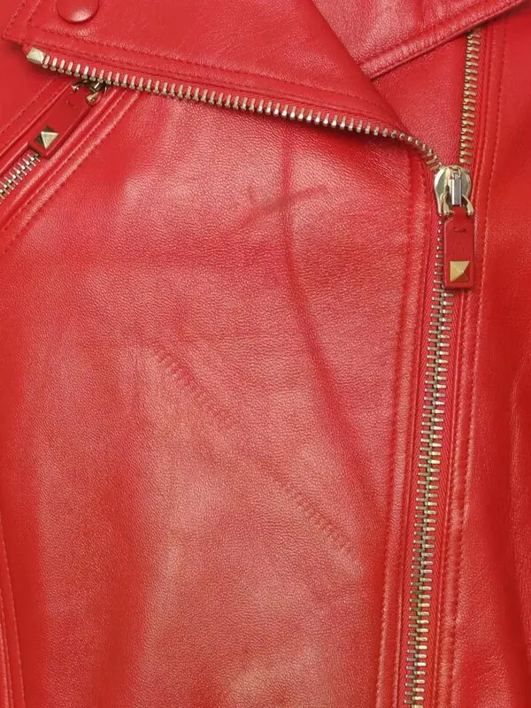 Valentino Garavani Rouge Absolute Leather Jacket
