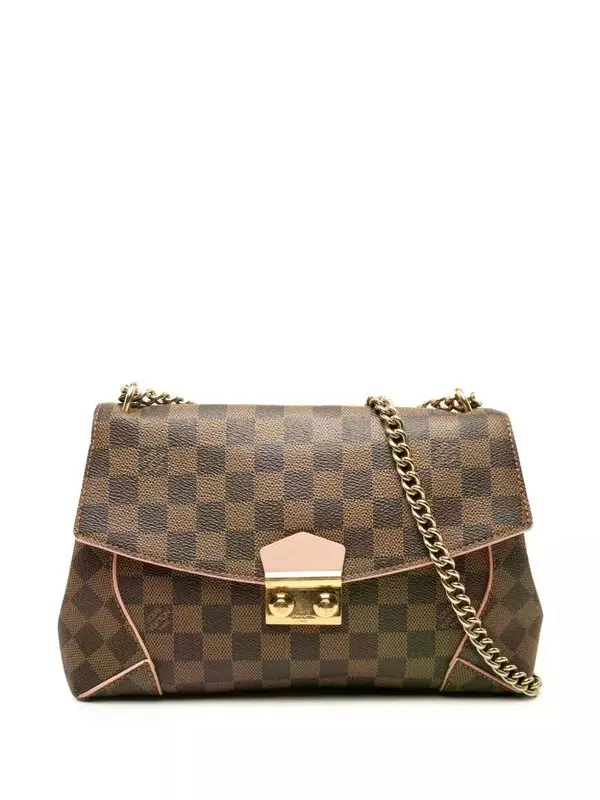LOUIS VUITTON 2016 Damier Ebene Caissa Clutch Shoulder Bag