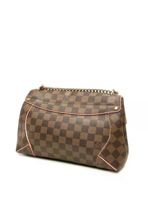 LOUIS VUITTON 2016 Damier Ebene Caissa Clutch Shoulder Bag