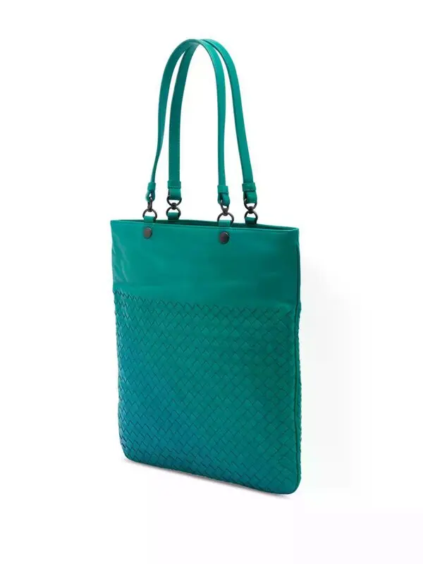 Bottega Veneta 2010 Nappa Intrecciato Flat Tote Bag