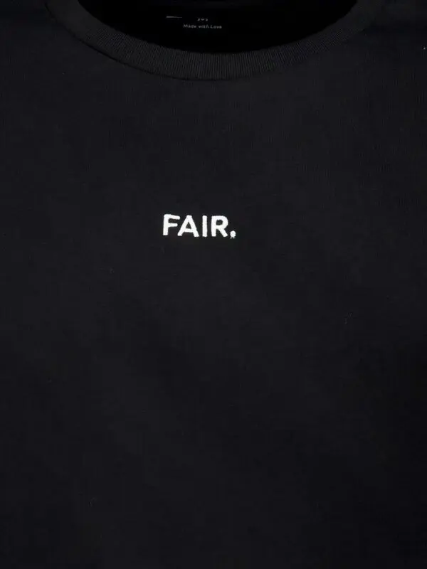 FAIR Logo-embroidered Oversize T-shirt