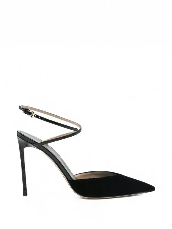 TOM FORD Velvet Wrap-around Pumps - Black