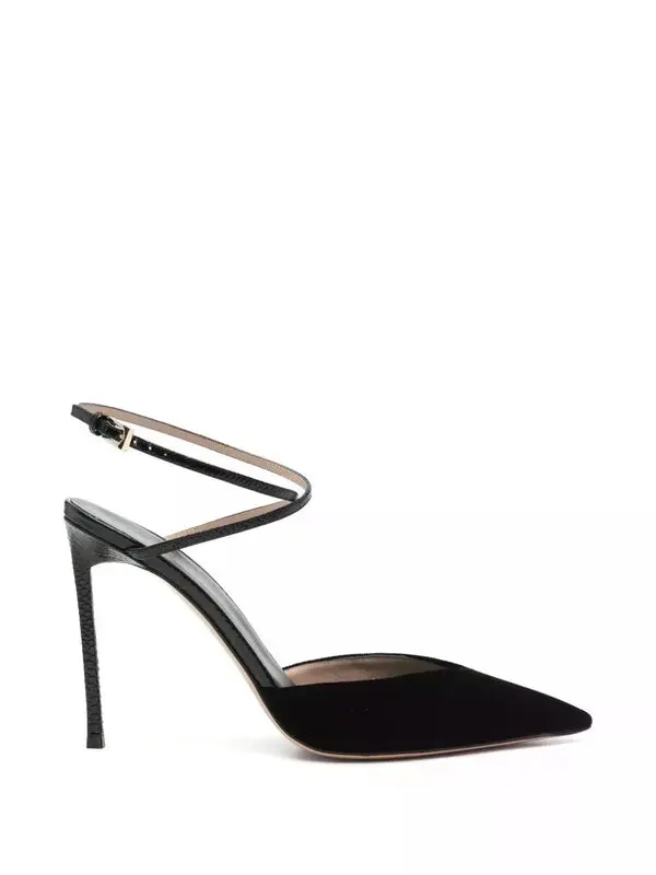 TOM FORD Velvet Wrap-around Pumps - Black