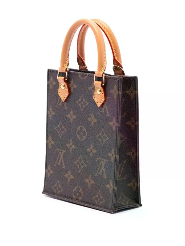 LOUIS VUITTON 2010-2020 Monogram Petit Sac Plat Satchel