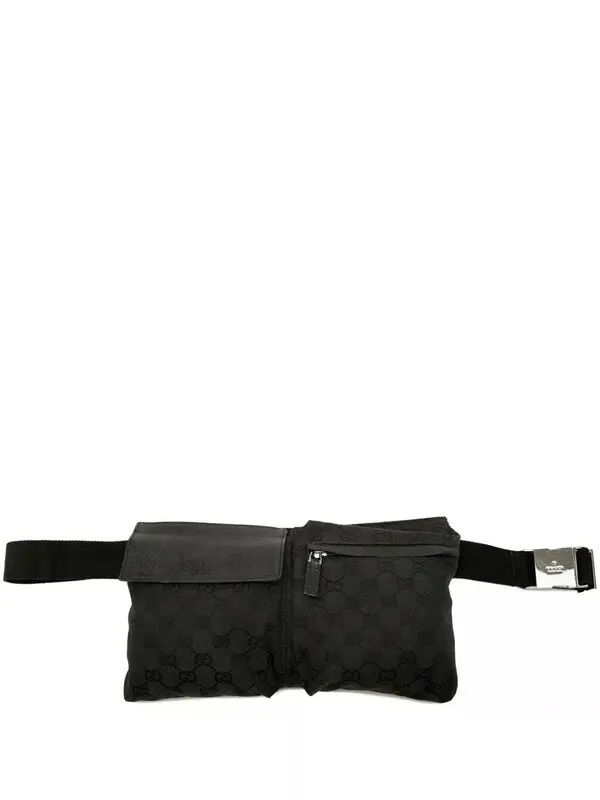 Gucci 2000-2015 Gg Canvas Double Pocket Belt Bag