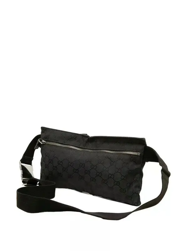 Gucci 2000-2015 Gg Canvas Double Pocket Belt Bag