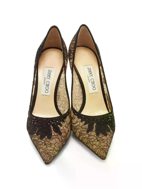 JIMMY CHOO Love Lace Heeled Pumps