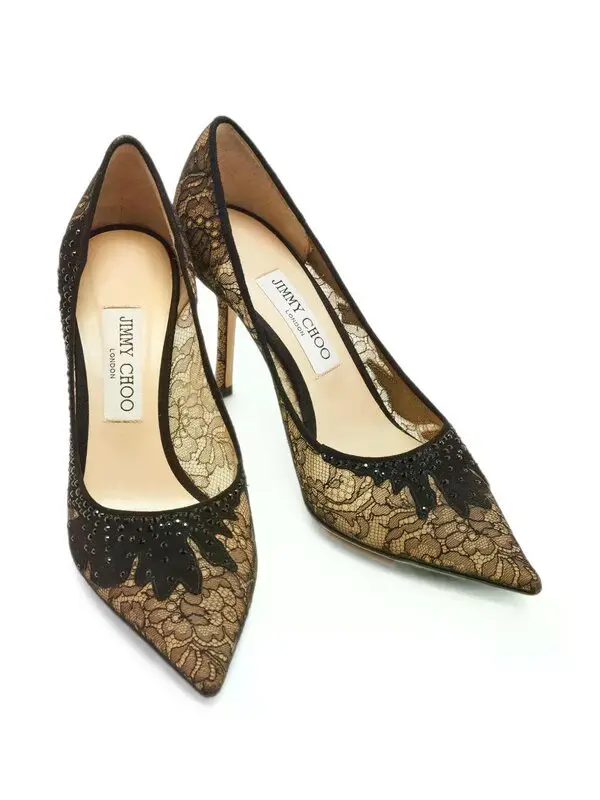 JIMMY CHOO Love Lace Heeled Pumps