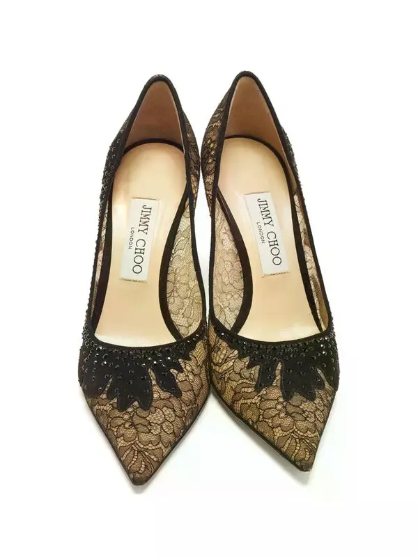 JIMMY CHOO Love Lace Heeled Pumps