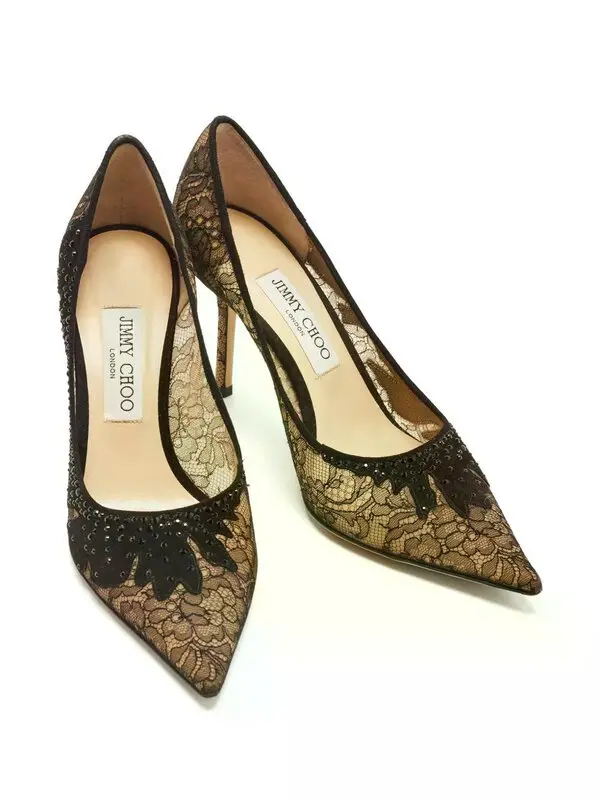 JIMMY CHOO Love Lace Heeled Pumps