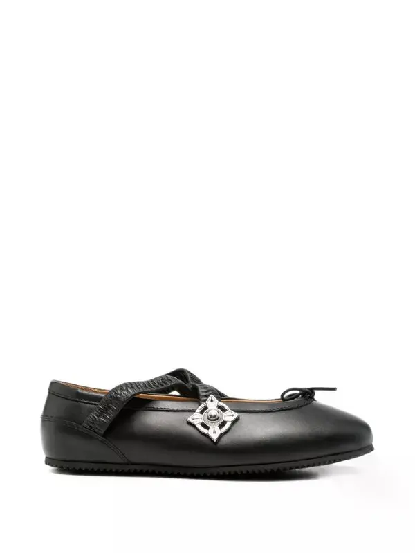 Toga Elasticated-strap Ballet Flats